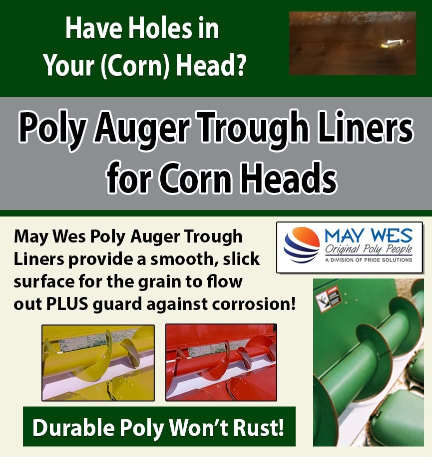 S.I. Distributing Inc....: May Wes Corn Head Poly Auger Trough Liner