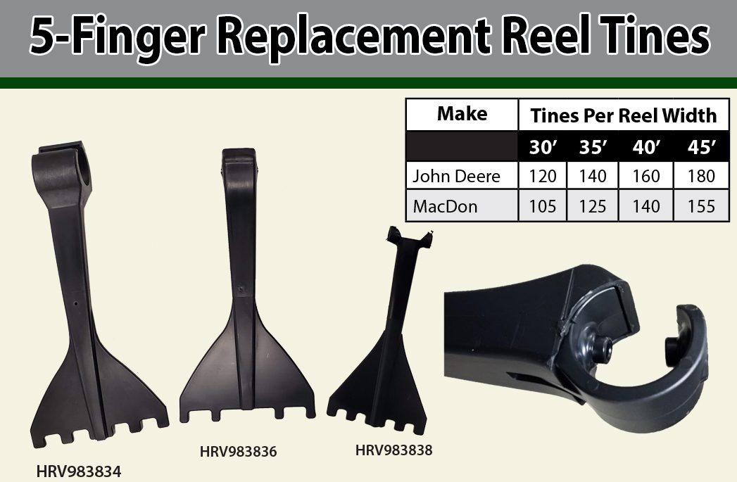 S.I. Distributing Inc....: 5-FINGER QUICK TINE - Replacement Tine