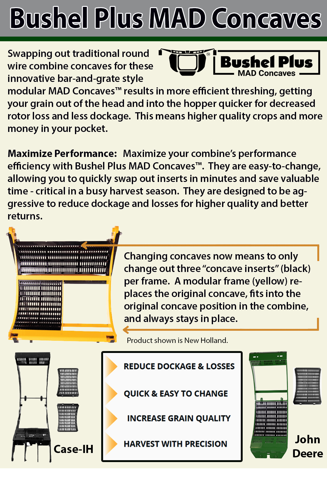 S.I. Distributing Inc....: MAD Concaves - Bushel Plus