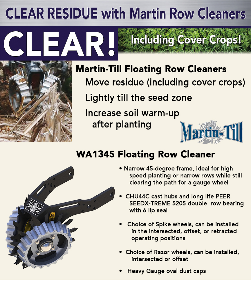 S.I. Distributing Inc....: Martin-Till WA1345 Floating Row Cleaners ...