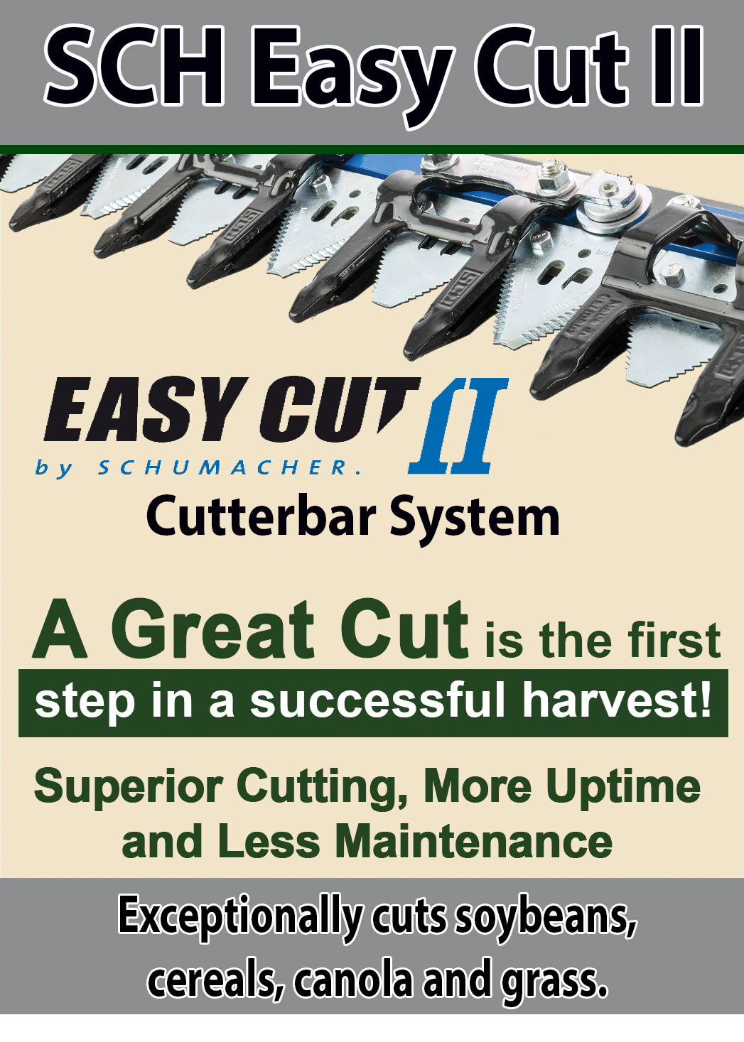 S.I. Distributing Inc....: SCH EasyCut II Cutterbar System - Sickle Bar ...
