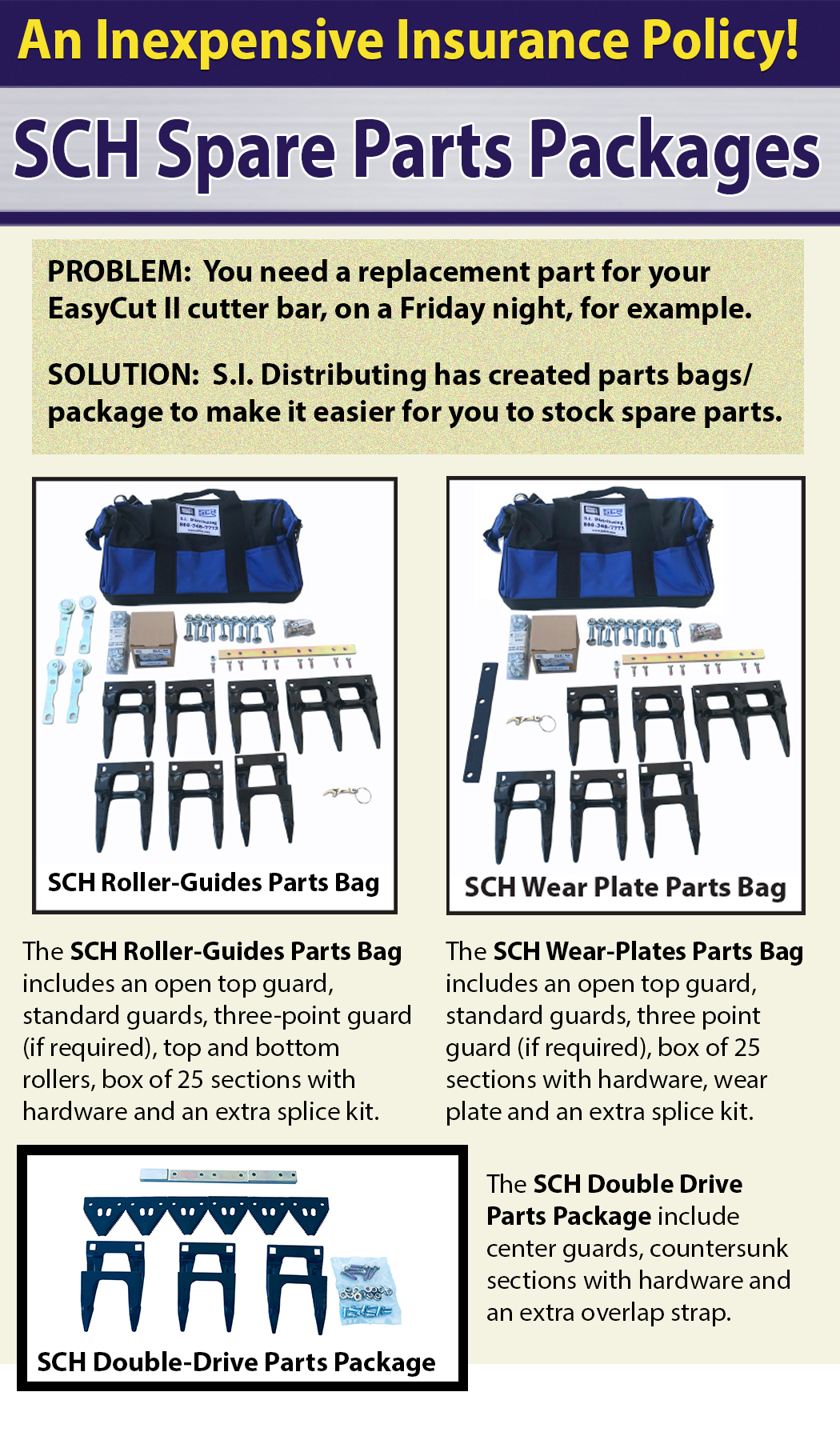 S.I. Distributing Inc....: Schumacher SCH Parts Bags and Package