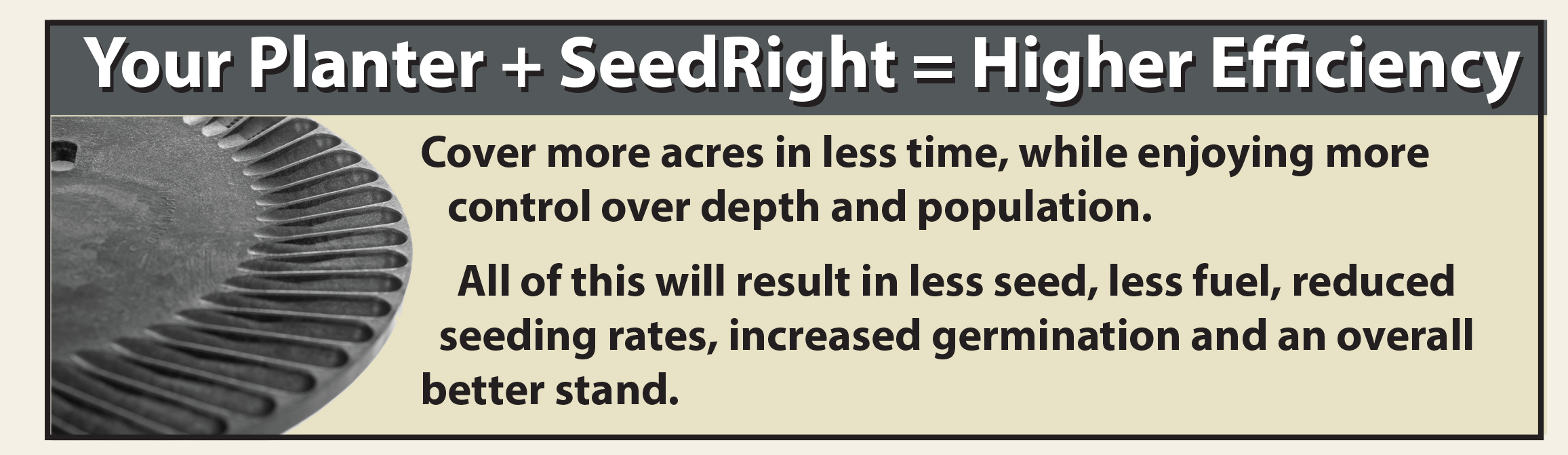 S.I. Distributing Inc....: SeedRight Seed Plates - Plant Cover Crops ...