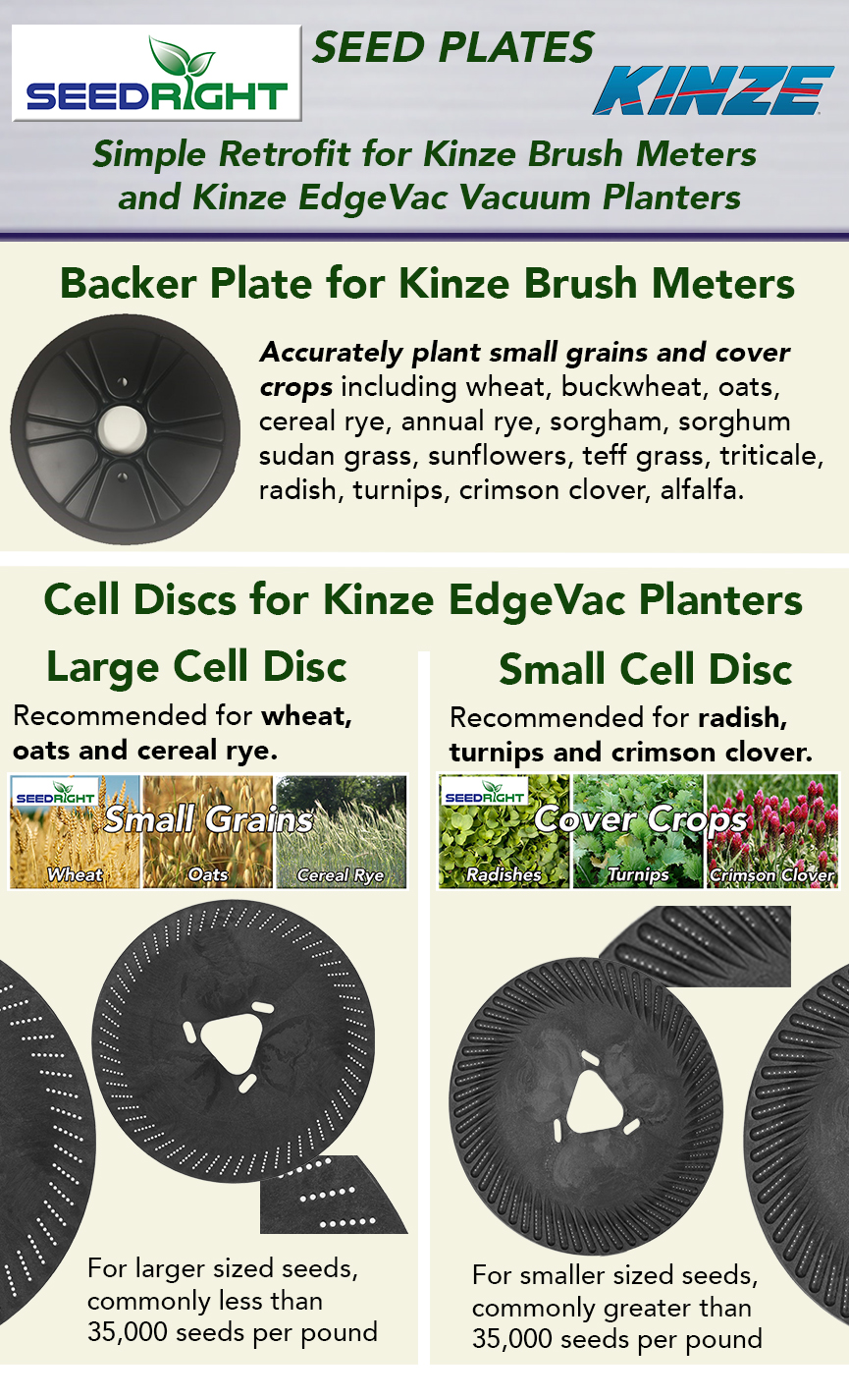 S.I. Distributing Inc....: SeedRight Seed Plates - Kinze - Back Plate ...