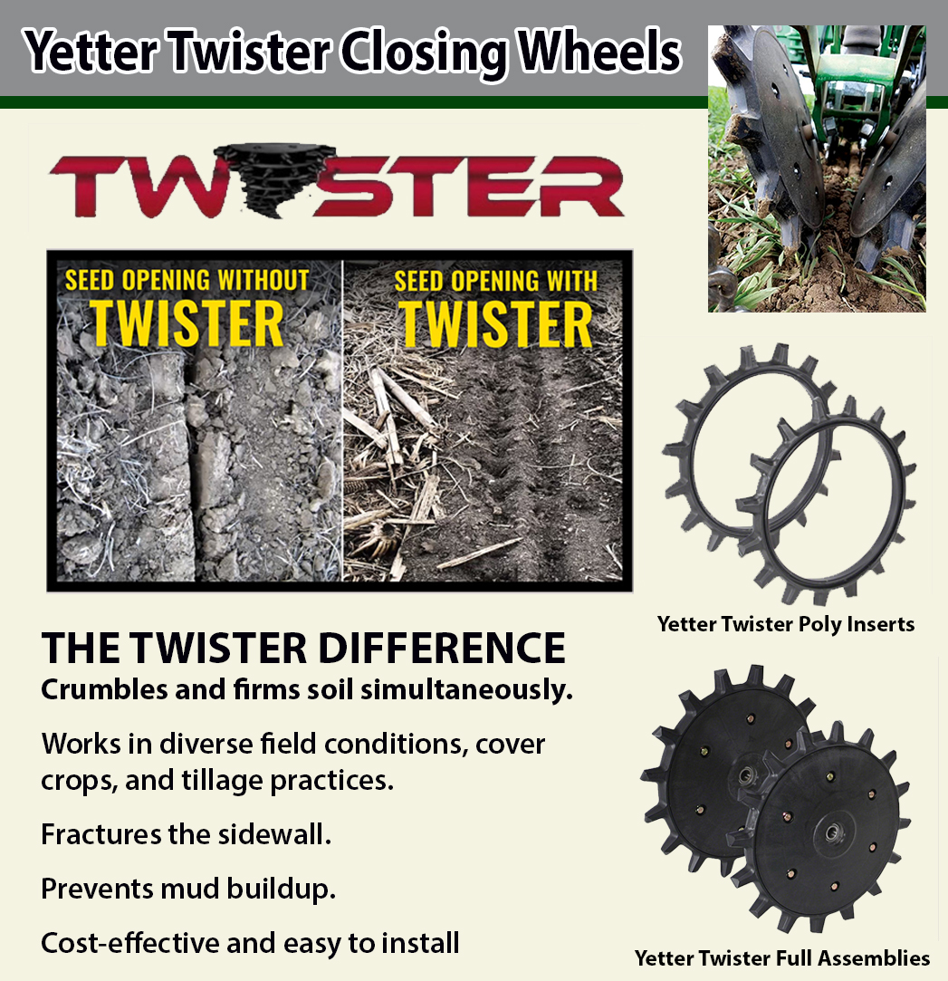 S.I. Distributing Inc....: Yetter Twister Closing Wheels